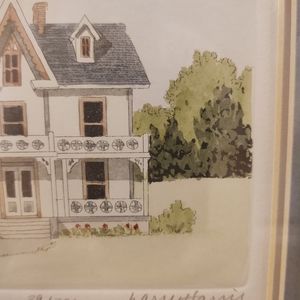 N/A | Art | Swiss Chalet Larry Harris Etching | Poshmark